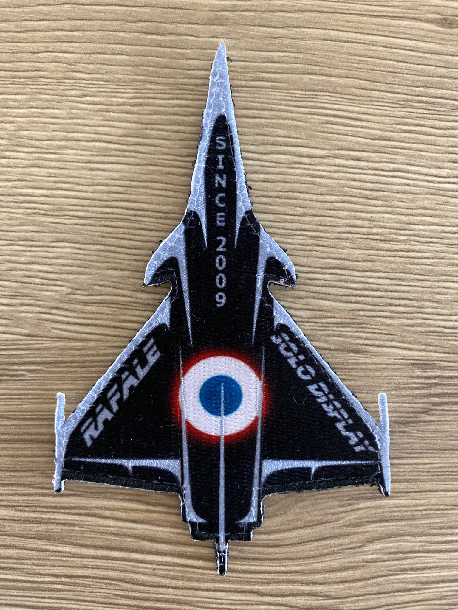 Patch Silhouette Rafale Noir – Association Rafale Solo Display